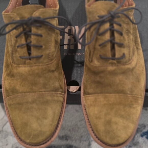 Frye | Shoes | Frye Paul Bal Oxford Size 2 Olive Brown Color | Poshmark